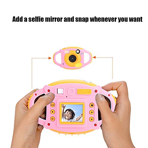 xuuyuu Kids Camera Mini Kids Digital Video Camera 1.8" Toy HD Digital Video Camera with 4 Filters 5 Mega-Pixel Camera Wonderful Gift for Children(Pink)