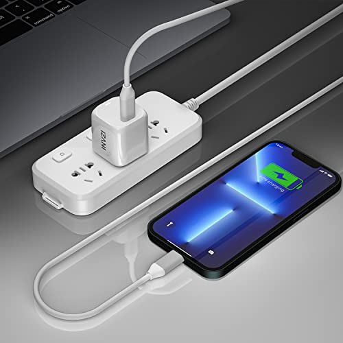 INVZI USB C Charger 30w, GaN II USB C Wall Charger for iPhone 14 Pro Max, iPhone 13 Pro Max/13/iPhone 12 Pro Max, PD PPS Mini Super Fast Charger Block for MacBook Air, iPad Pro, Air, Pixel 6/6 Pro