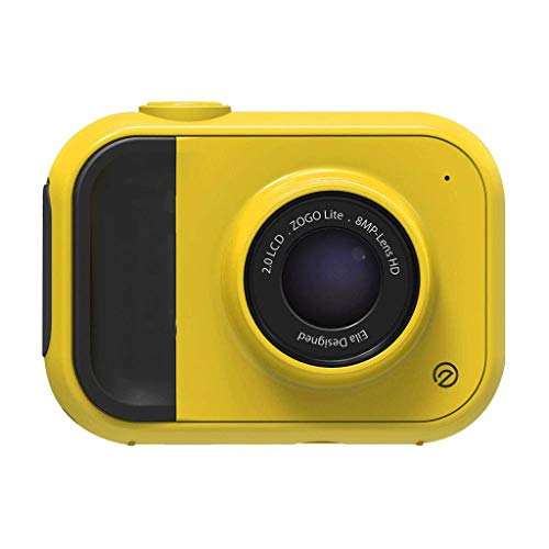 LKYBOA HD Digital Camera -Children Digital Cameras for Boy Front Rear Dual-Lens Soft Silicone Shell 8 Pixel 2.0 inch HD Screen, Flash Light (Color : Yellow)