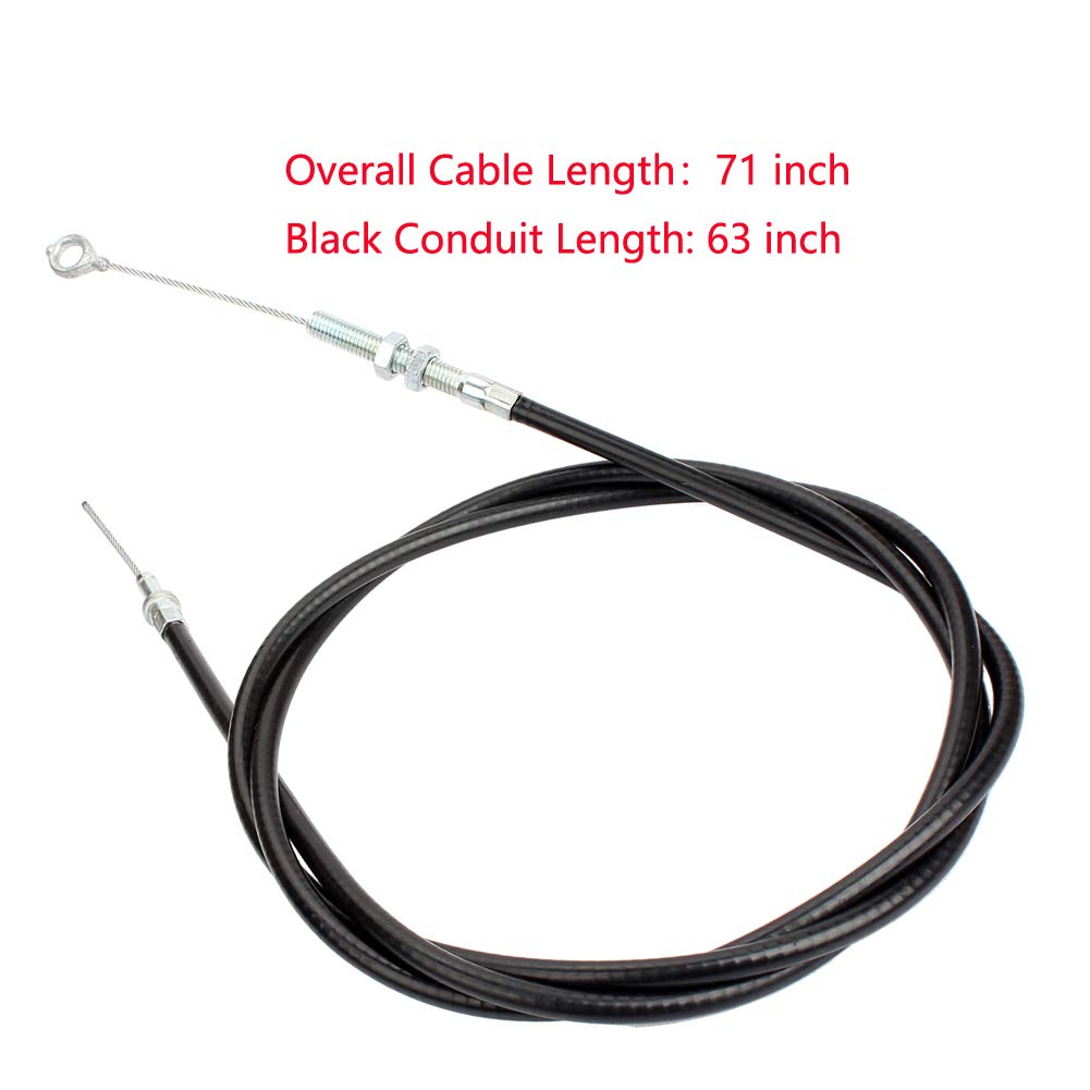 Throttle Cable Casing 63" Long Inner Wire 71" inch Long for Manco 8252-1390 ASW Go Kart Go Cart