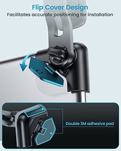 APPS2Car Magnetic Phone Mount for Tesla 3/Y, Tesla Phone Mount 【Flip Cover Design】【Double 3M Adhesive Pad】, Tesla Model 3/Y Accessories Strong Magnet Compatible with iPhone 14/13/12/Samsung All Phones