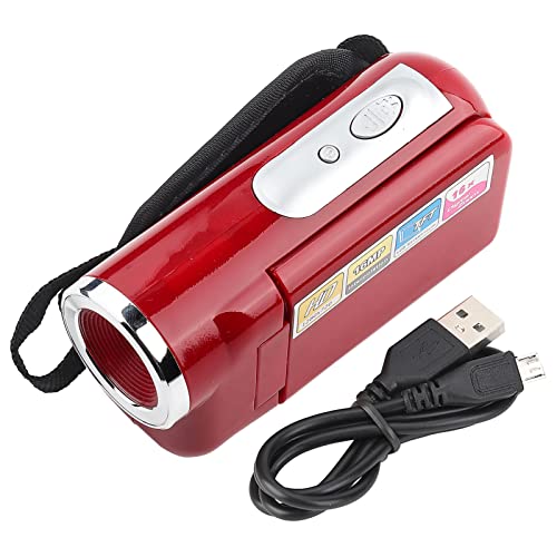 Kids Digital Camera, 2-inch Color TFT Display Digital Video Camera, Portable Children Kids 16X HD Camera, Best Gift for Children(red)