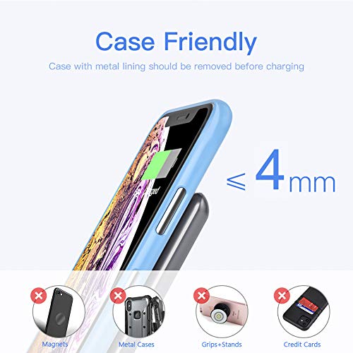 yootech 7.5W/10W/15W Fast Wireless Charger,Wireless Charging Stand with Quick Adapter Compatible with iPhone 14/14 Plus/14 Pro/14 Pro Max/13/SE 2022/12,15W LG V35,10W Galaxy S21/S20/S10,Pixel 3/4XL