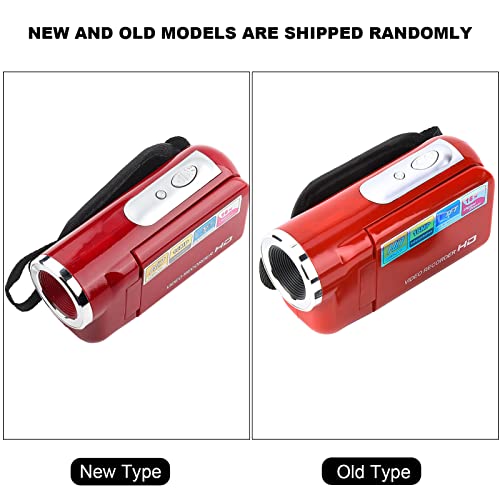 Kids Digital Camera, 2-inch Color TFT Display Digital Video Camera, Portable Children Kids 16X HD Camera, Best Gift for Children(red)