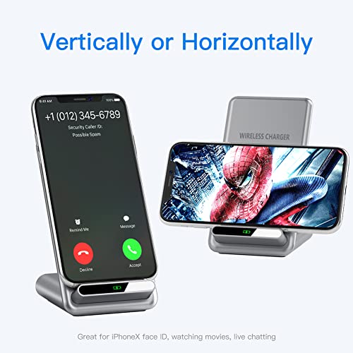 yootech 7.5W/10W/15W Fast Wireless Charger,Wireless Charging Stand with Quick Adapter Compatible with iPhone 14/14 Plus/14 Pro/14 Pro Max/13/SE 2022/12,15W LG V35,10W Galaxy S21/S20/S10,Pixel 3/4XL