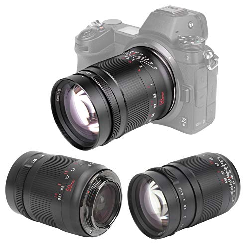 Vipxyc Camera Lens, F1.05-16 50mm Manual Focus Lens Z Mount Full Frame/APS Lens Black for Nikon Z6/Z7/Z50/Z6II/Z7II Camera