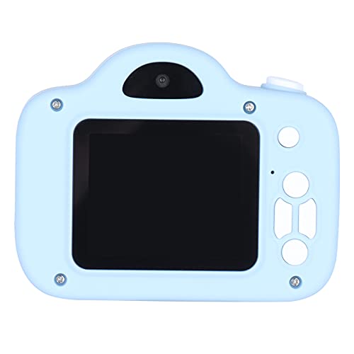 Zyyini Digital Camera, Child Camera, Mini Portable Camera, Educational Toy Camera, with Front and Rear Dual Cameras and IPS Screen, Support 1080P, for Videos(Blue)