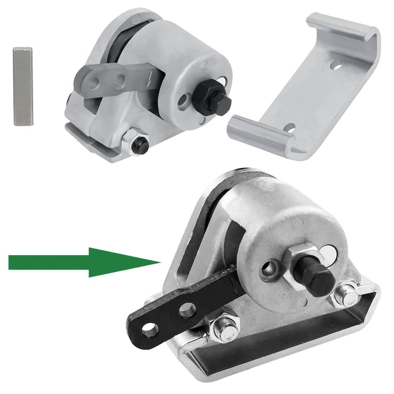 Go Kart Brake Caliper and Disc Part Compatible with Mancoo, Yerf- Dogg, Predatorr 196cc 212cc Mini Bike 𝑼𝒑𝒈𝒓𝒂𝒅𝒆 1In Bore Disc and Mechanical Brake Caliper, Go Kart Brake System