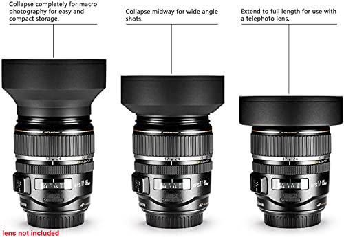 Ultra Deluxe Lens Kit for Canon Rebel T3, T5, T5i, T6, T6i, T7i, EOS 80D, EOS 77D Cameras with Canon EF-S 18-55mm is II STM Lens - Includes: 7pc 58mm Filter Set + 58mm Wide Angle and Telephoto Lens