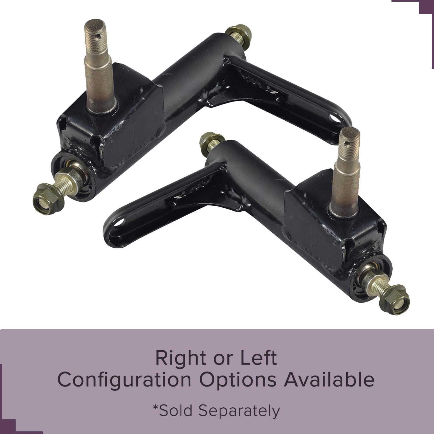 AlveyTech Right Spindle Steering Knuckle for the Coleman KT196 Go-Karts - Replacement Durable Off-Road 4-Wheeler Quad Parts, 196cc 6.5 Hp Gas Powered Go-Kart Vehicle Suspension Accessory, DIY Install