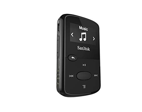 SanDisk 8GB Clip Jam MP3 Player, Black - microSD card slot and FM Radio - SDMX26-008G-G46K