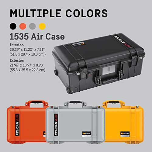 Pelican Air 1535 Case with Foam - Silver