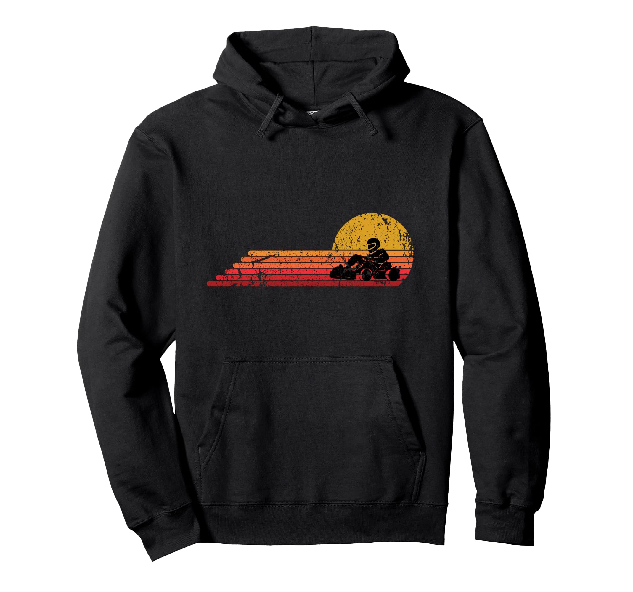 Vintage Go Kart Retro Go Kart Racing Pullover Hoodie