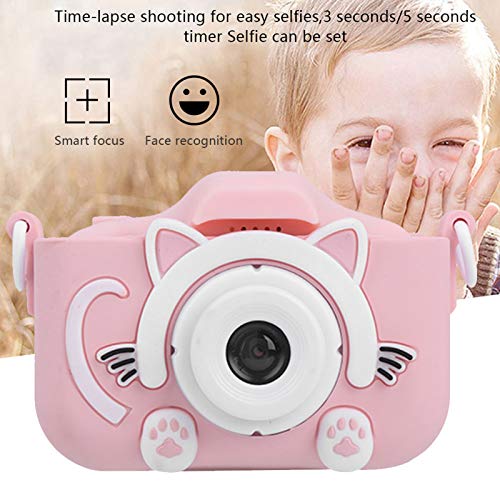 Children Camera, 2400W Pixels Durable ABS Practical Digital Children Camera, for Children Kids(Pink, Pisa Leaning Tower Type)