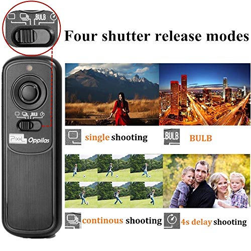 Pixel 2.4G Wireless Remote Control DC2 Remote Shutter Release Compatible with Nikon MC-DC2 Z7 Z7II Z6 Z6II Z5 D5600 D3300 D5000 D5100 D5200 D5300 D90 D7000 D7100 D7200 D7500 D780 D610 D750 P7700 P7800