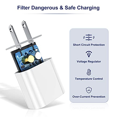 iPhone Fast Charger Block, 2Pack 20W USB C Wall Charging Plug Block with PD, Type-C Power Adapter Brick Cube for Apple iPhone 14/14 Pro Max/13/13Pro/12/12 Mini/11 Pro Max, iPad Pro 2021,Samsung Galaxy
