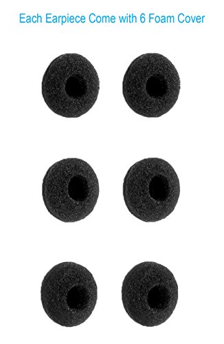 2 Pack Single Wire Earhook Earpiece for Motorola Vertex Radios VX-210 VX-231 VX-261 VX-264 VX-351 VX-354 VX-410 VX-424 VX-450 VX-451 VX-454 VX-459 EVX-261 EVX-531 EVX-534 EVX-539, G Shape Headset
