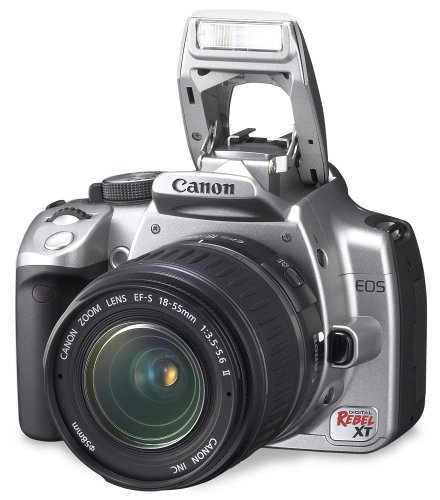 Canon Digital Rebel XT DSLR Camera with EF-S 18-55mm f/3.5-5.6 Lens (Silver-OLD MODEL)