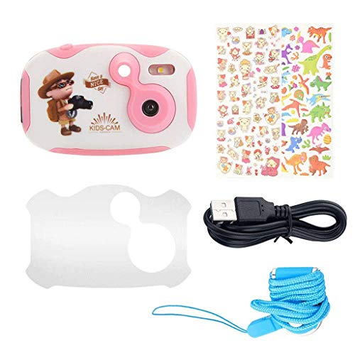 LKYBOA Creative Cute Child Camera -Digital Camera for Kids Gifts, Camera for Kids 3-10 Year Old 3.5 Inch Large Screen with Card (Color : Yellow)