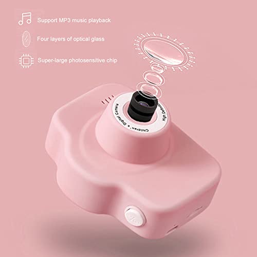 Cartoon Child Camera, Kids Camera Kids Gift Support MP3 for Kids(pink)