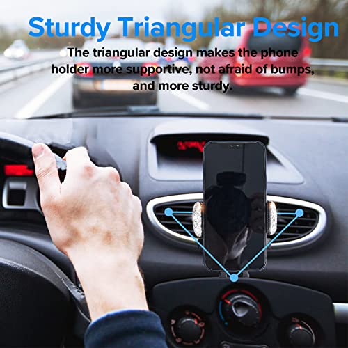 Bling Car Phone Holder,Bling Crystal Car Phone Holder,360°Adjustable Crystal Auto Phone Mount ,Bling Universal Phone Mount Holder Long Arm Suction Cup Phone Holder for Car Dashboard Windshield (White)