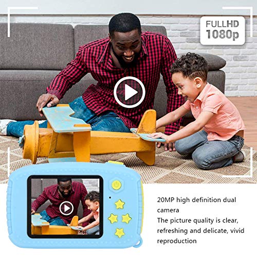 Shanrya Cartoon Digital Camera, Baby Mini Camera USB Interface Lightweight with 1200mAh Battery for Child for Game for Video Recording for Kids(X500 Rabbit)