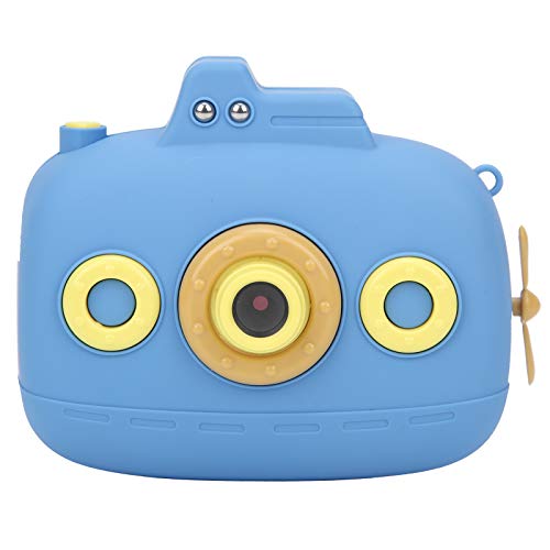 Jiawu Kids Camera, Video Camera Mini Front/Rear Dual Shot Digital 2.4inch Electronic Gift HD for Taking Photos for Recording Videos(Blue)
