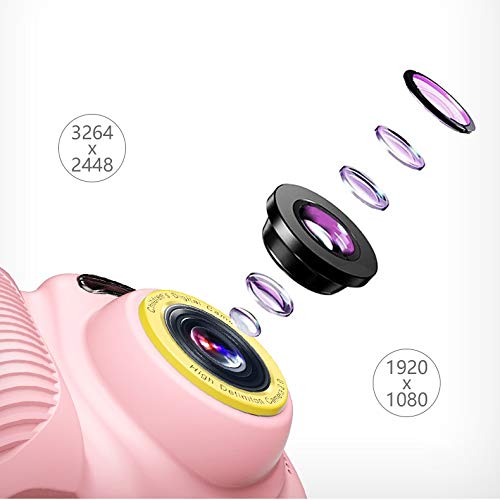 LKYBOA Children's Digital Camera Toy Cartoon Can Take 58 Million Prints for Student Day Gifts (Color : A)