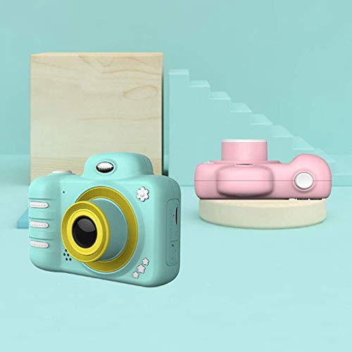 LKYBOA Cartoon Children's Camera - Dual Lens HD Digital Video Camera Small SLR Gift (10x7x5cm) (Color : A)