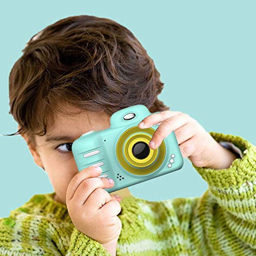 LKYBOA Cartoon Children's Camera - Dual Lens HD Digital Video Camera Small SLR Gift (10x7x5cm) (Color : A)