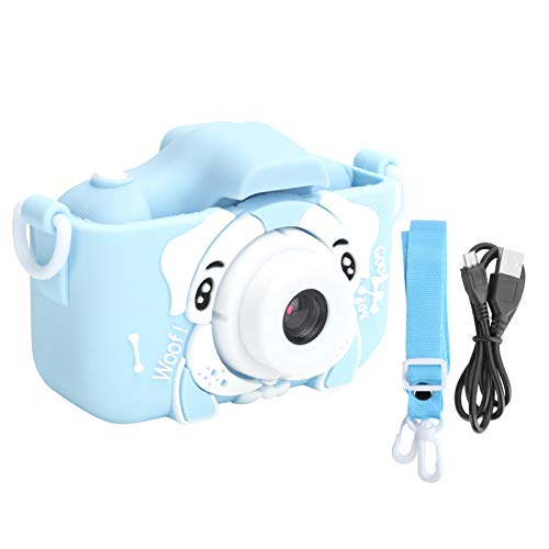 ROMACK Children Camera, Durable Safe Playback X5S Children Camera with A Durable Lanyard for Thanksgiving for Children for Birthday for Christmas(Blue)