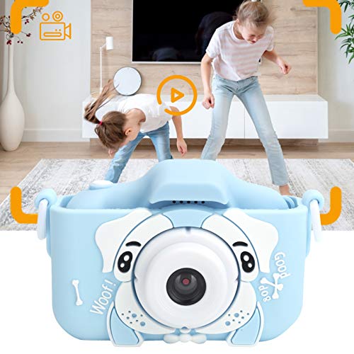 ROMACK Children Camera, Durable Safe Playback X5S Children Camera with A Durable Lanyard for Thanksgiving for Children for Birthday for Christmas(Blue)