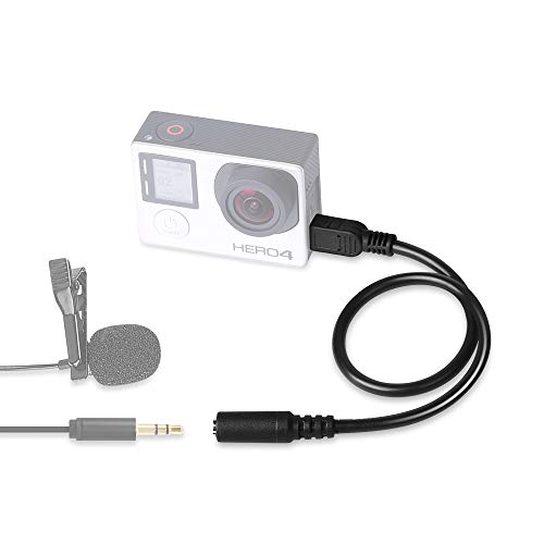Onvian 3.5mm Female to 5 Pin Mini USB Male Microphone Adapter Cable