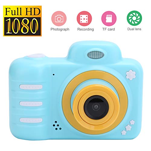 FECAMOS Children Camera, Photo Shoot Lightweight Kids Camera Environmental Protection Material for Christmas for Birthday(Blue, Pisa Leaning Tower Type)