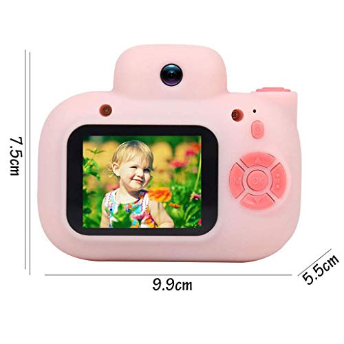 LKYBOA Children's Digital Camera - Can Take Pictures Video Mini Small SLR Toy (95 55 75MM (Color : Pink)