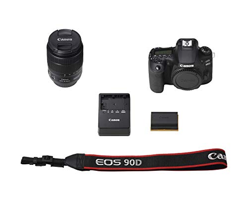 Canon EOS 90D Digital SLR Camera with 18-135 is USM Lens (Renewed)