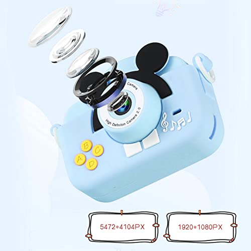 Kids Photo Video Camera, 2MP Kids Digital Camera High Definition 2 Inch Screen for Kids for Gifts(Sky Blue)