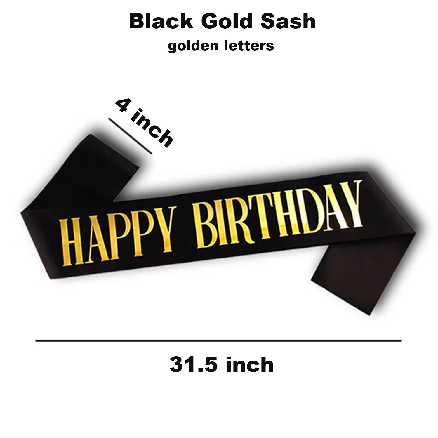 30th Birthday Decorations for Women & Men, All-Black 30th Birthday Decor, Party Decorations Large Number 30 Balloons