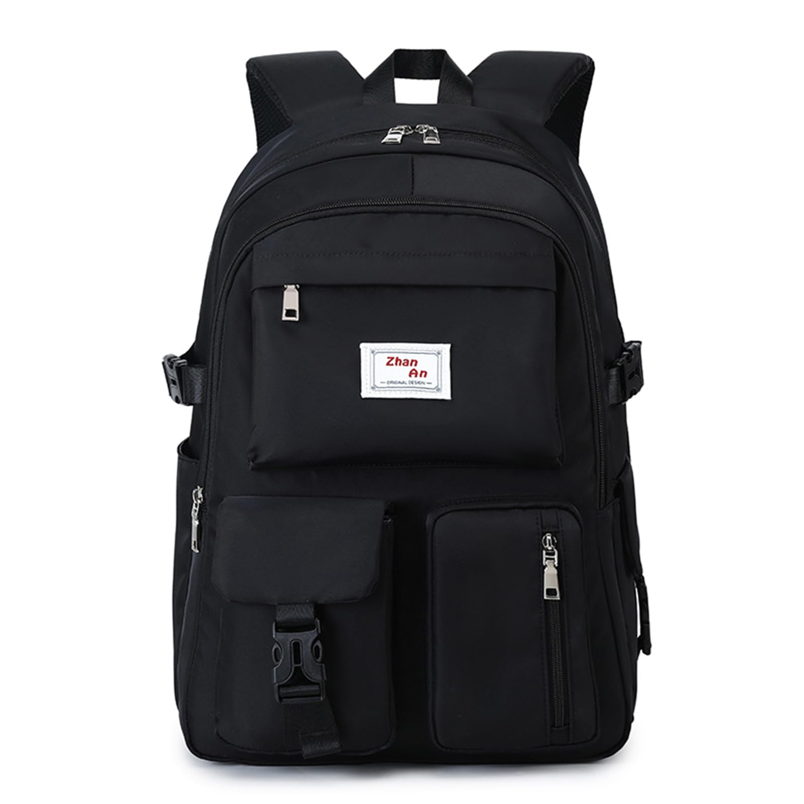 BEULPTN School Backpack for Girls Cute Bookbag for School Teens, Waterproof Travel Backpack for High Middle School Student for Laptop 15.6", Kawaii Casual Daypack Book Bag Black