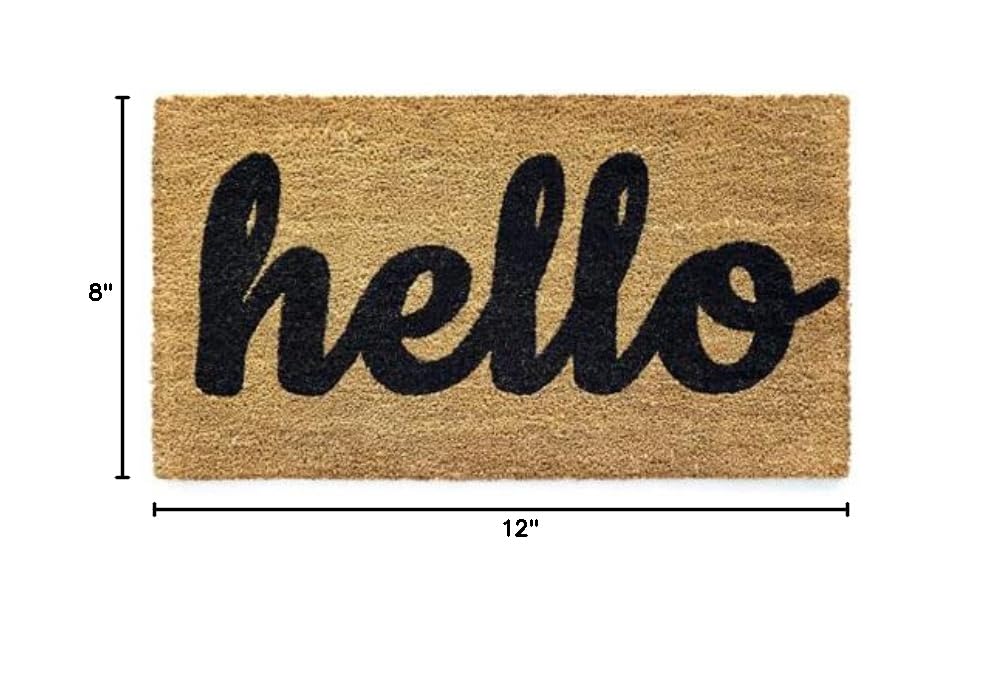 Children's Sized Door Mat for Play House - Kids Size Floor Mat (Hello)