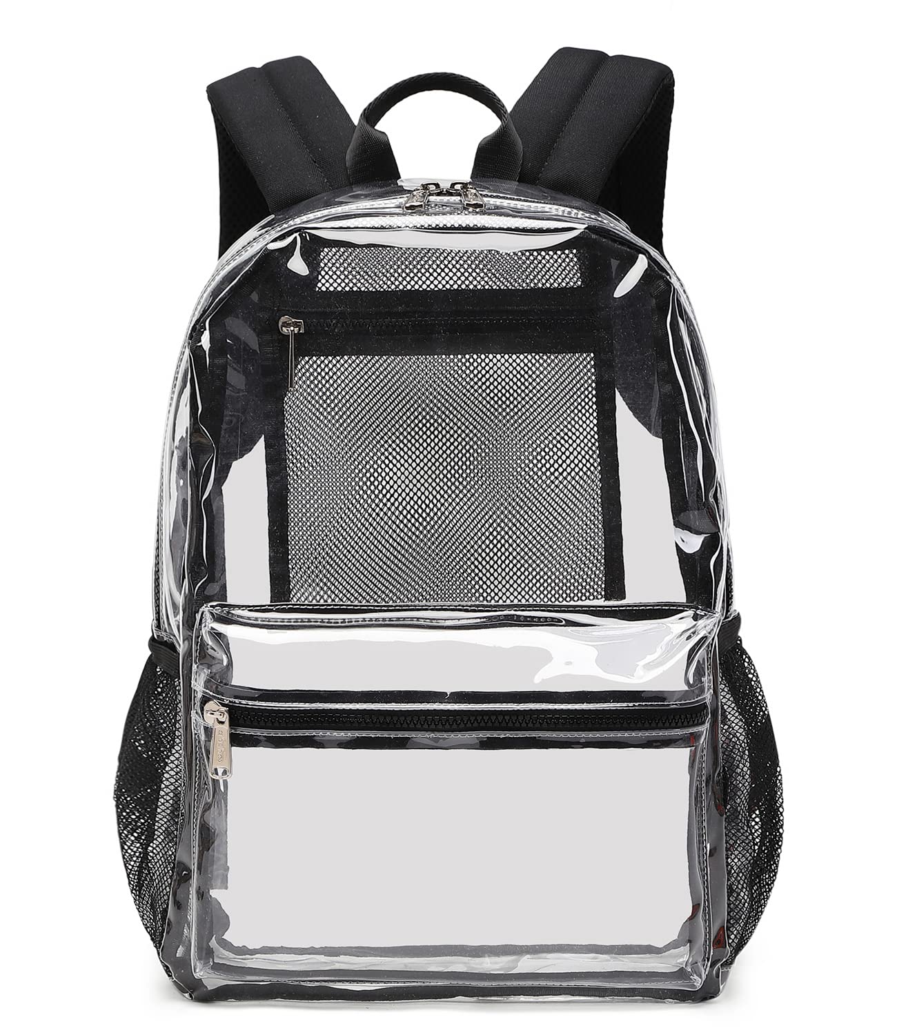Abshoo Heavy Duty Clear Backpack stadium approved Transparent Clear Backpack for School (Grey)