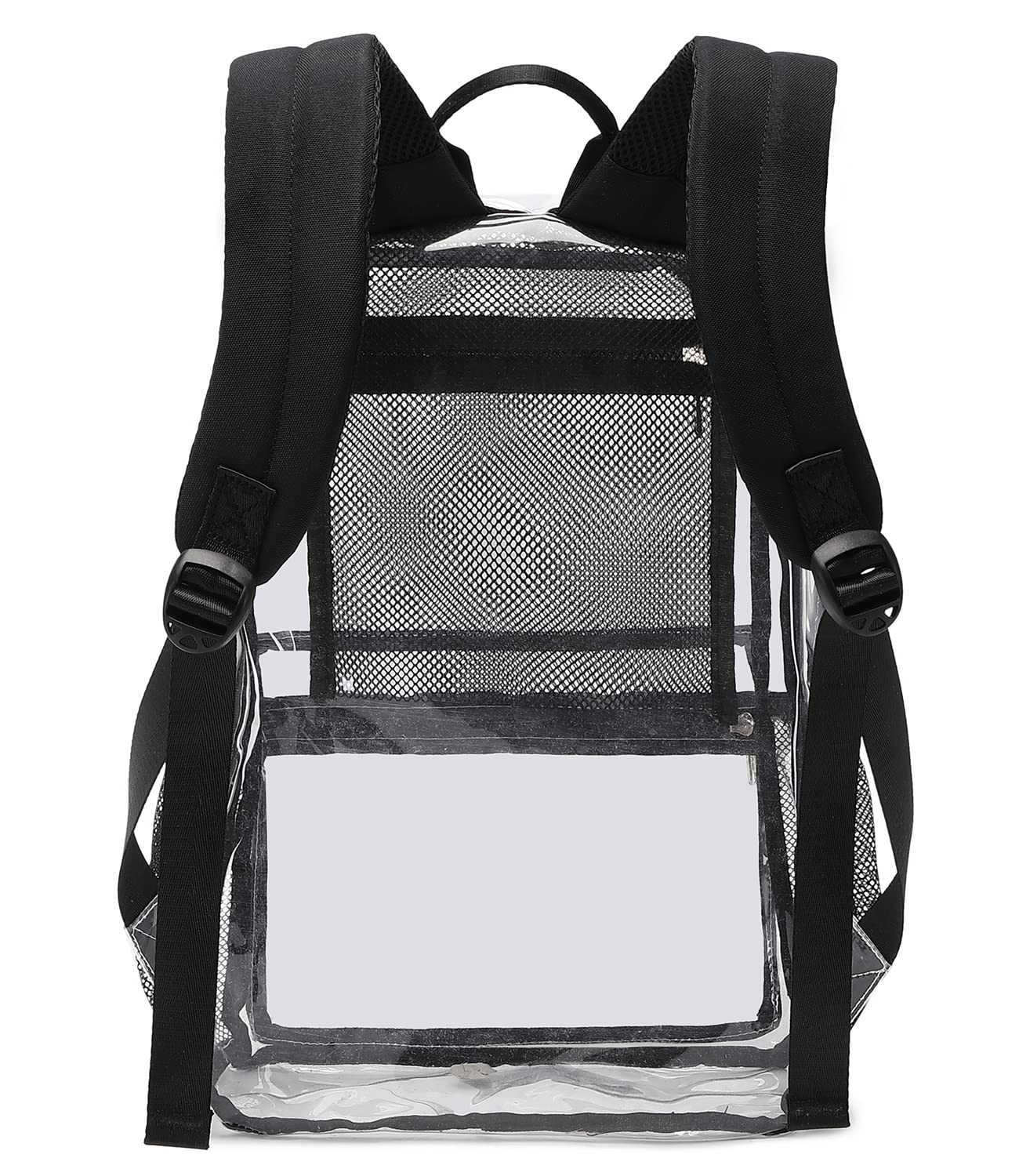 Abshoo Heavy Duty Clear Backpack stadium approved Transparent Clear Backpack for School (Grey)
