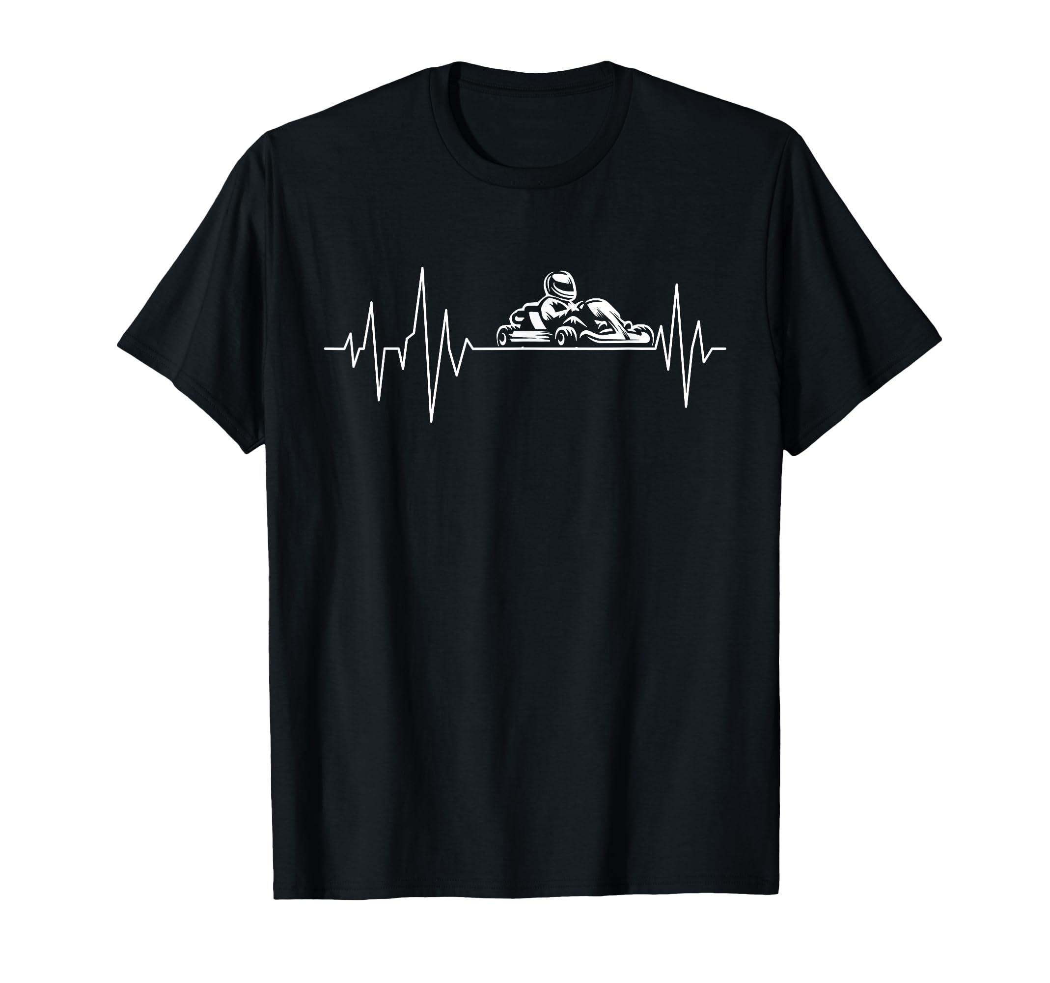 Go Karting Heartbeat - Go Kart Race Driver Go Cart T-Shirt