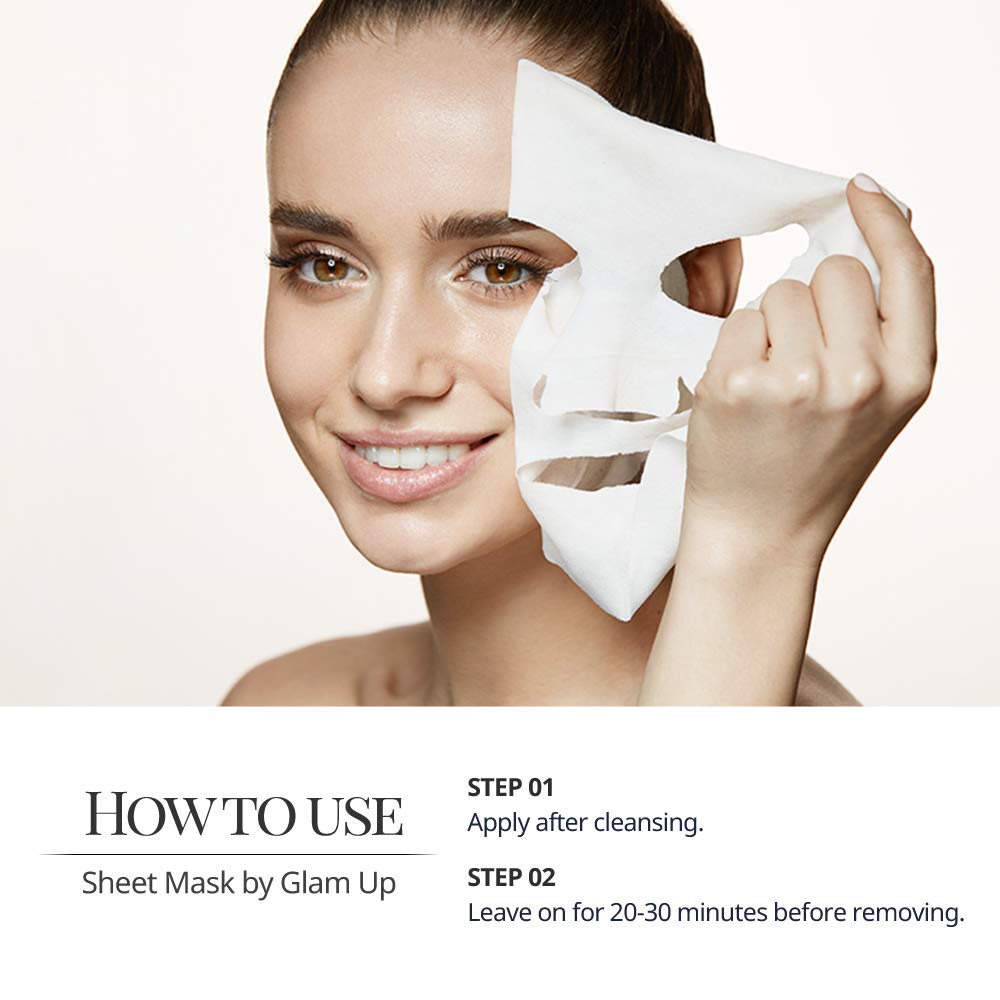 GLAM UP Sheet Mask Brightening Lemon (10 sheets)