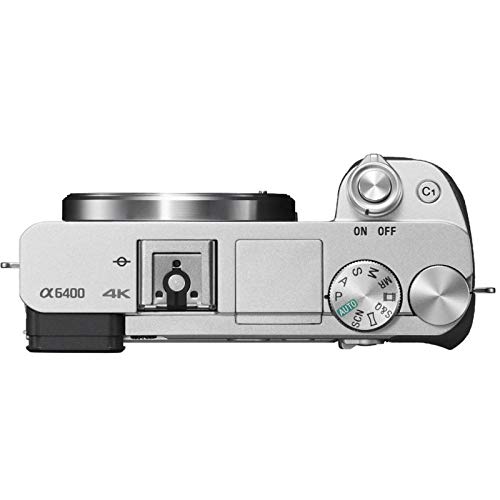 Sony Alpha a6400 Mirrorless Digital Camera with 16-50mm Lens - 7PC Accessory Bundle Includes: Extreme 32GB SD, Memory Card Reader, Gadget Bag, Blower, Microfiber Cloth and Cleaning Kit