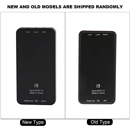 Handheld Voice Changer, Portable Multifunctional Voice Disguiser, Mini Sound Card with 8 Sound Effects Sound Changes, 450mAh Battery, Compatible with Mobile Phone, Computer, Tablet(I9 English Edition)