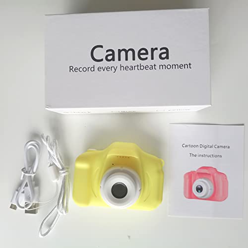 Children's Digital Camera HD Cartoon Can Take Pictures of Children Mini Children's Camera (Yellow)