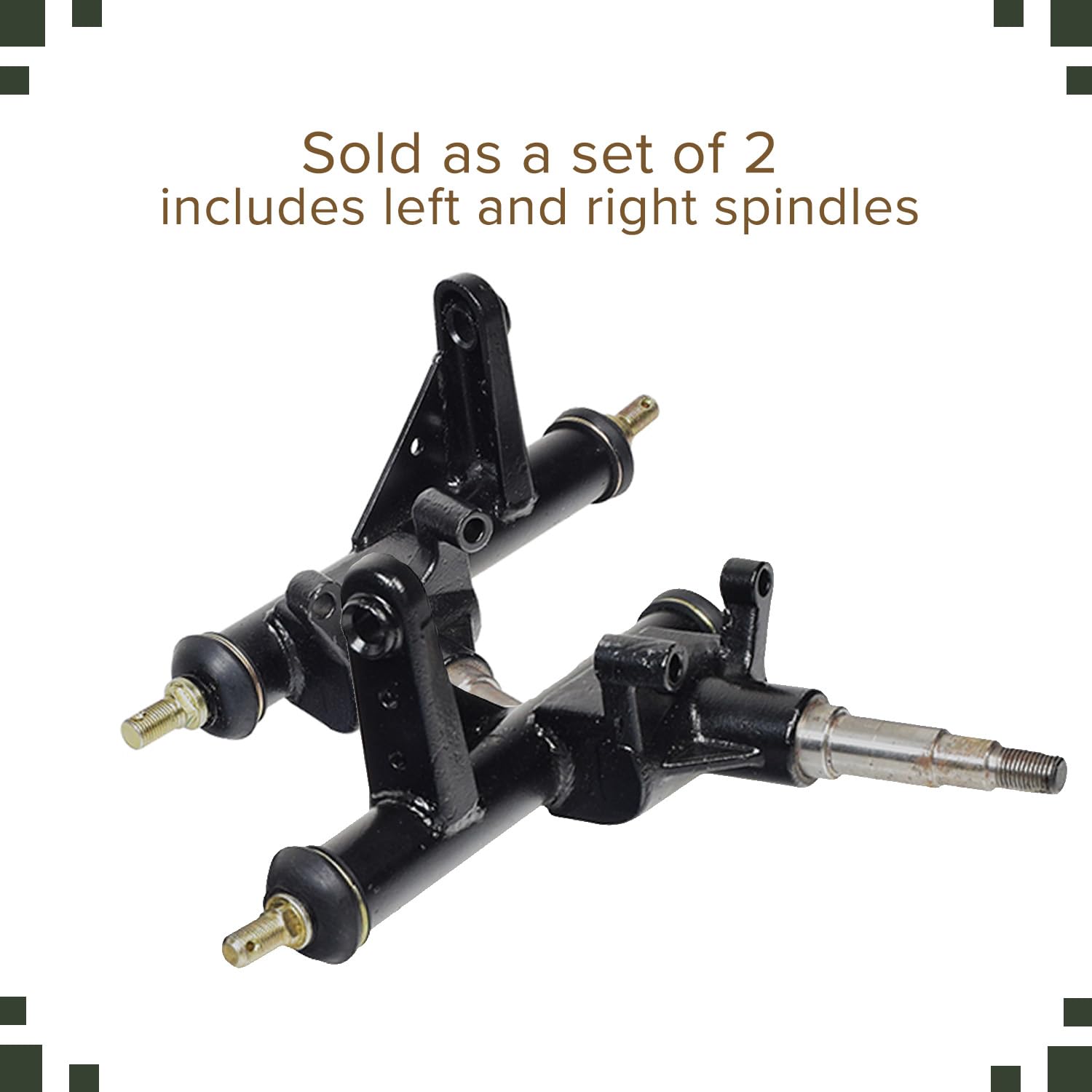 AlveyTech Left & Right Strut Spindle for 150cc - 250cc Go-Karts & Dune Buggies