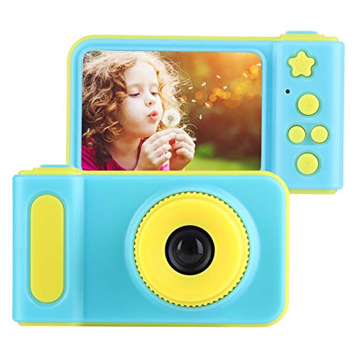EVTSCAN 2 Inch 1080P Digital Video Camera Cartoon Toy Camera Children Birthday Gift(Blue)