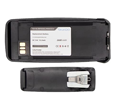 TAKOCI 7.4V Replacement Battery for PMNN4077 PMNN4077C PMNN4069A Compatible with Motorola XPR6100 XPR6300 XPR6350 PR6380 XPR6500 XPR6550 XPR6580 DP3400 DP3601 DGP4150 DGP6150 XIRP650 Ni-MH 2600mAh